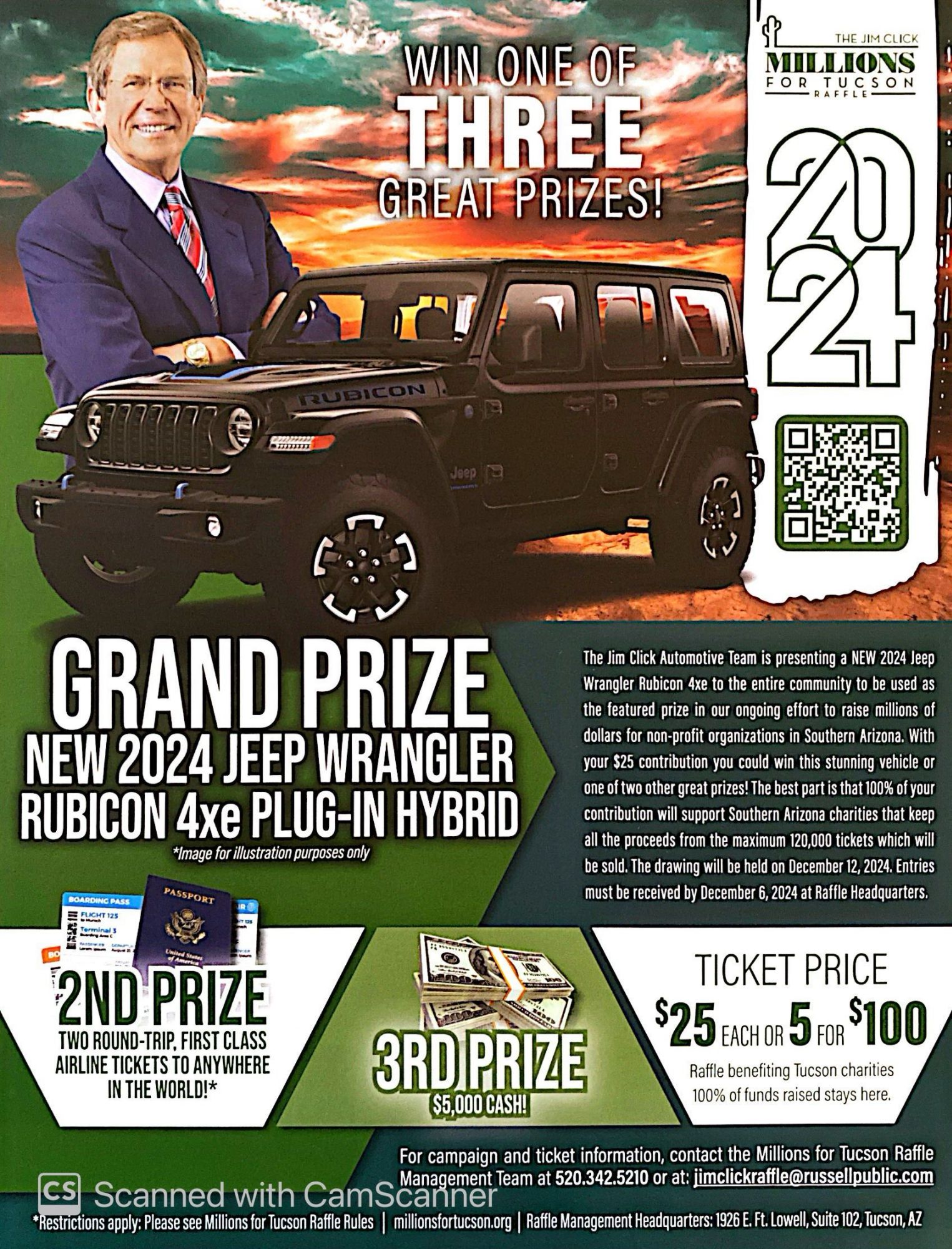 Jim Click Millions for Tucson Raffle – Foothills Philharmonic